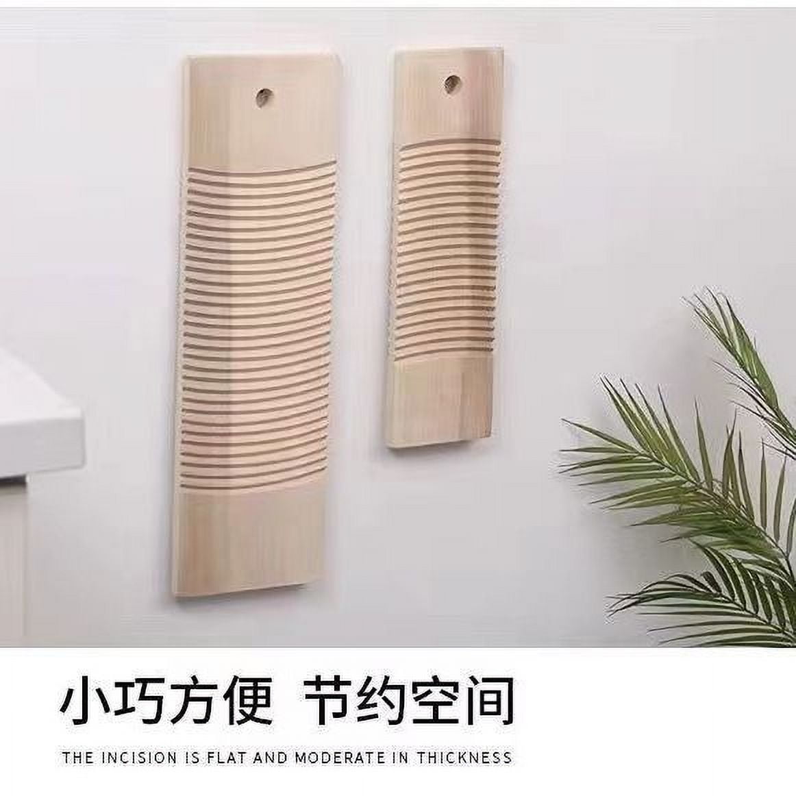 Thickened Wood Washboard Clothes Cleaning Board Hand Washing Scrub ...