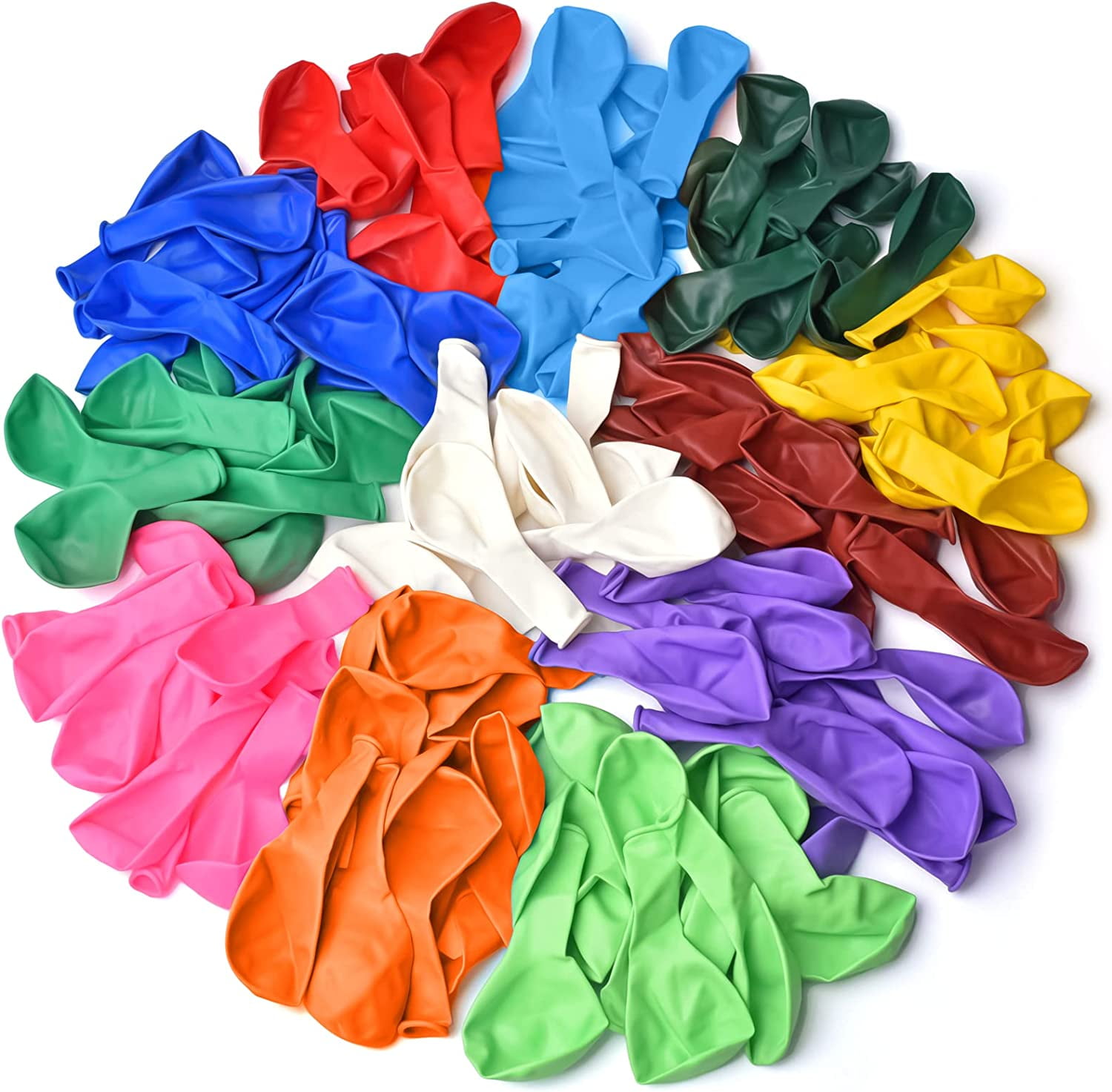 Thickened balloons, 120 PCS Balloons Assorted Colors, Latex Balloons ...