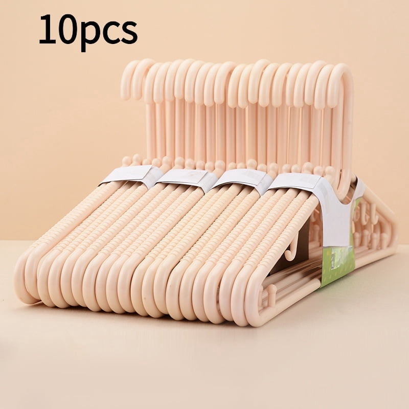 Dura Hangers Adult Plastic Clothes Hangers, White, 10 Count - Walmart.com