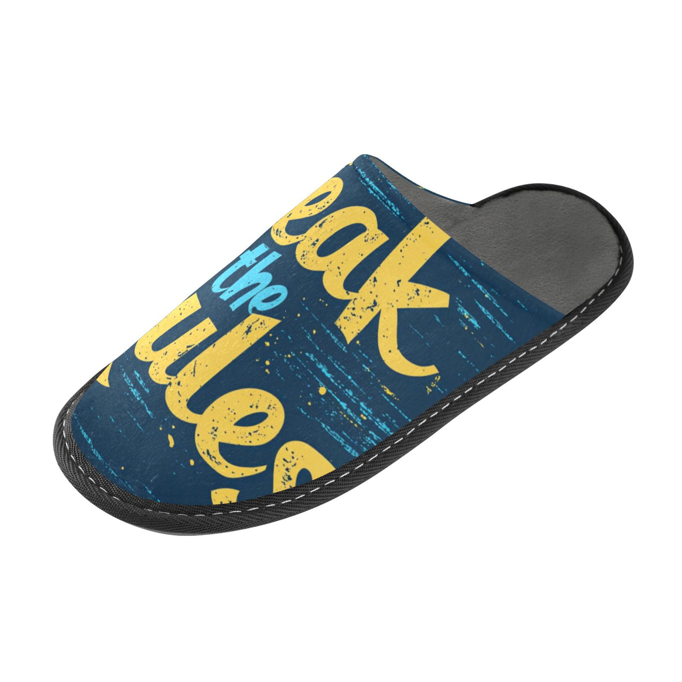 Thickened plush rubber-soled slippers for both men and women, suitable ...