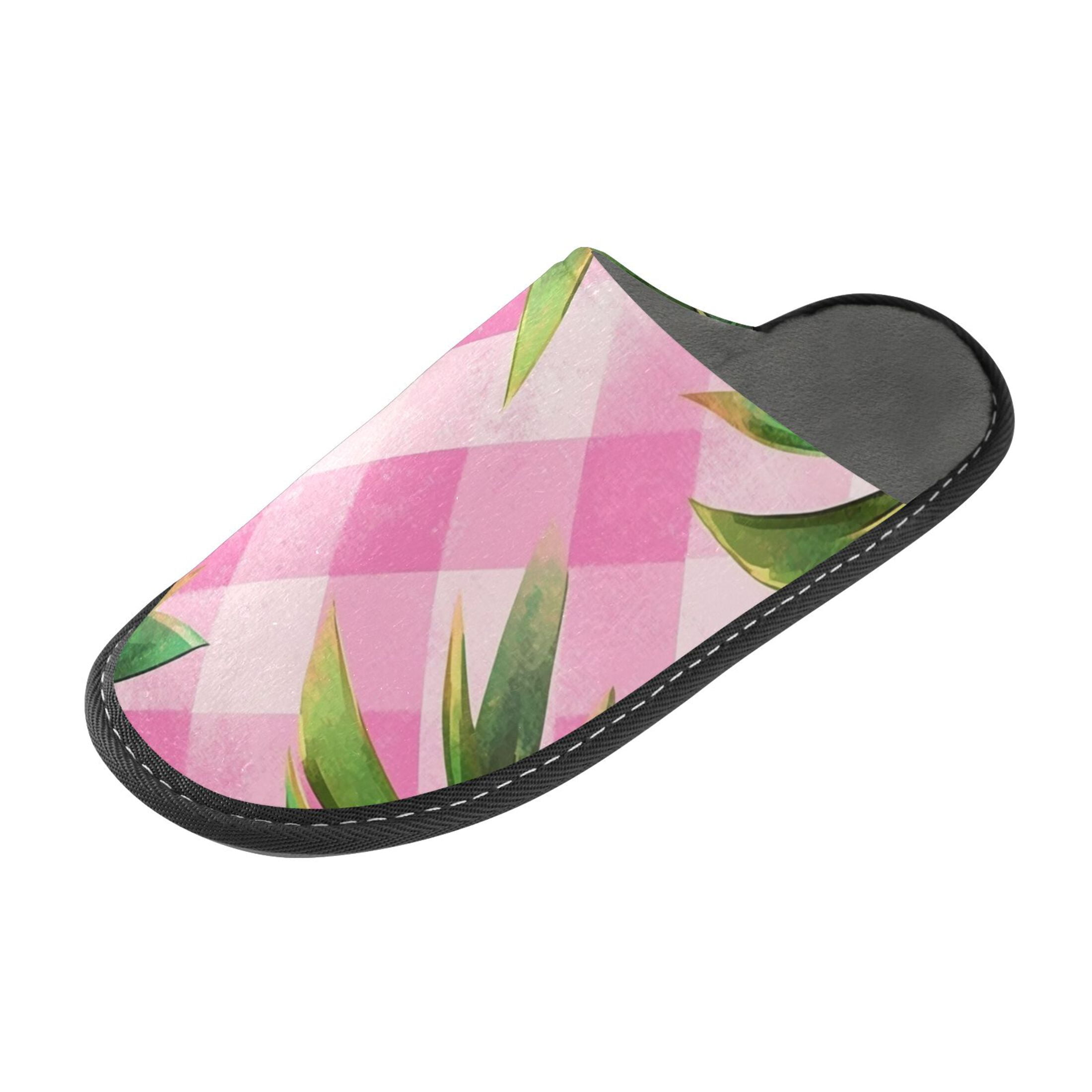 Thickened plush rubber-soled slippers for both men and women, suitable ...