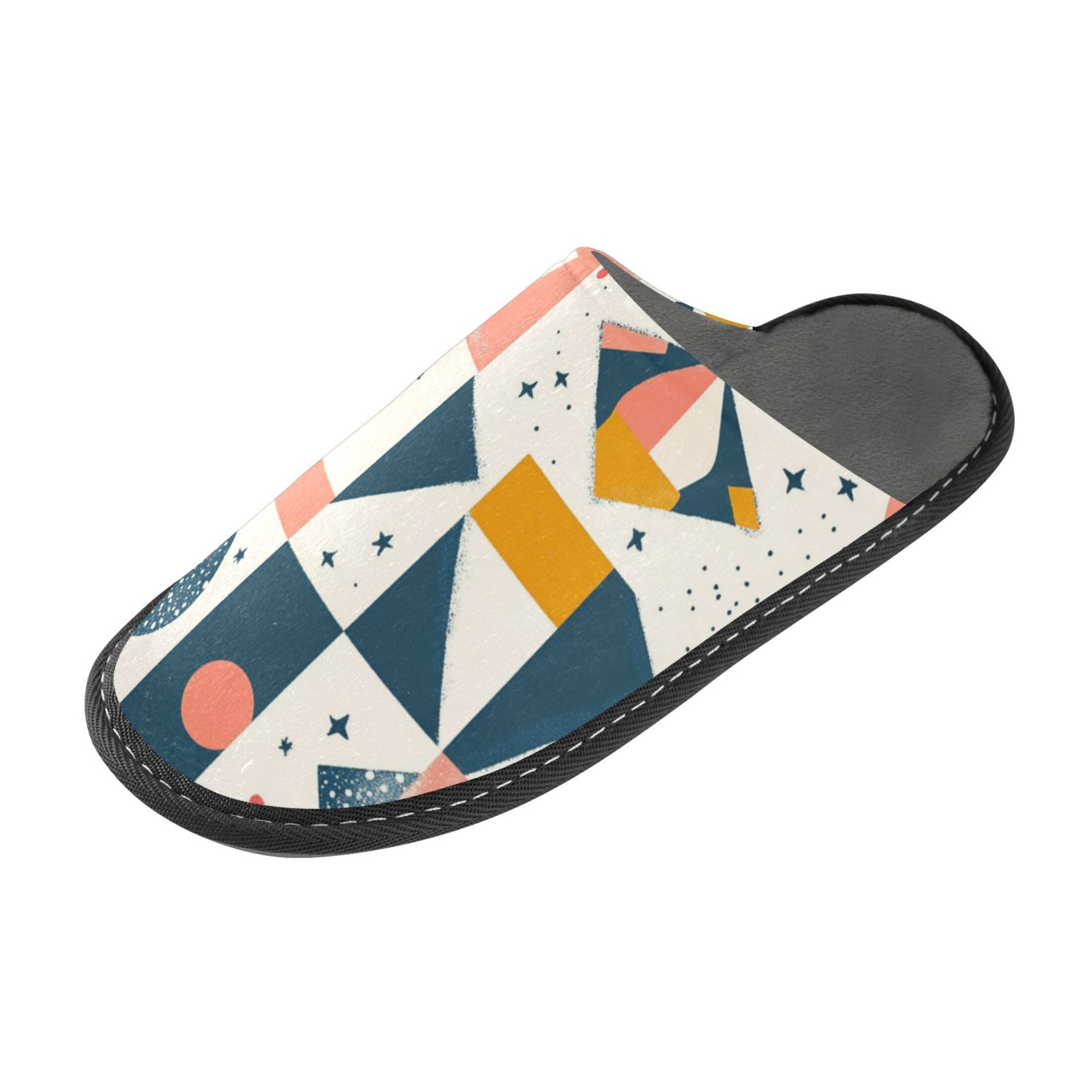 Thickened plush rubber-soled slippers for both men and women, suitable ...