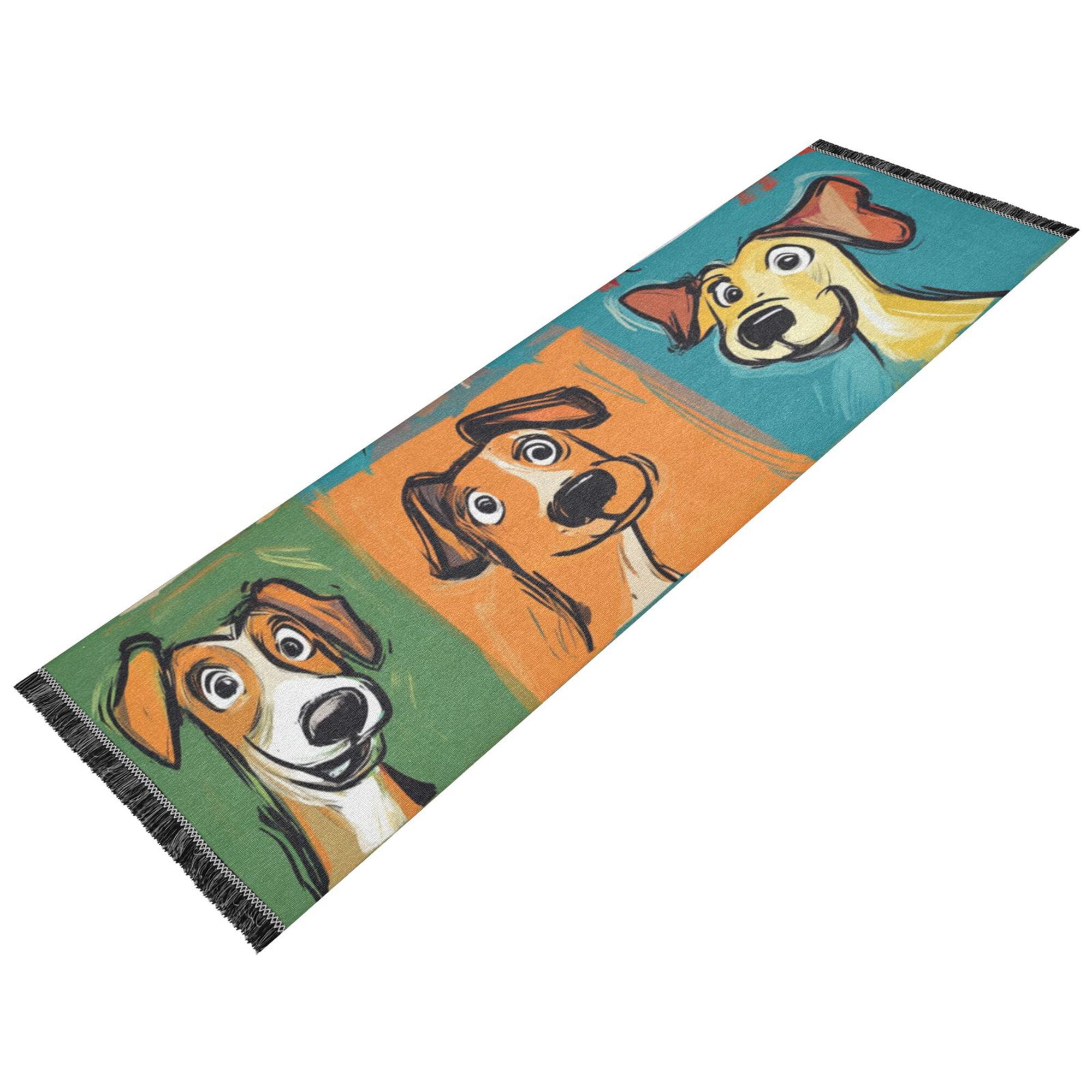 Thickened short pile bedside carpet for bedroom, long strip, washable ...