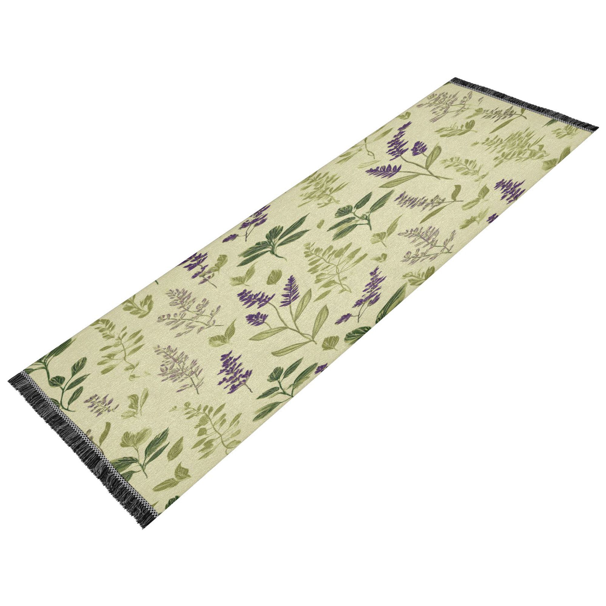 Thickened short pile bedside carpet for bedroom long strip washable and ...