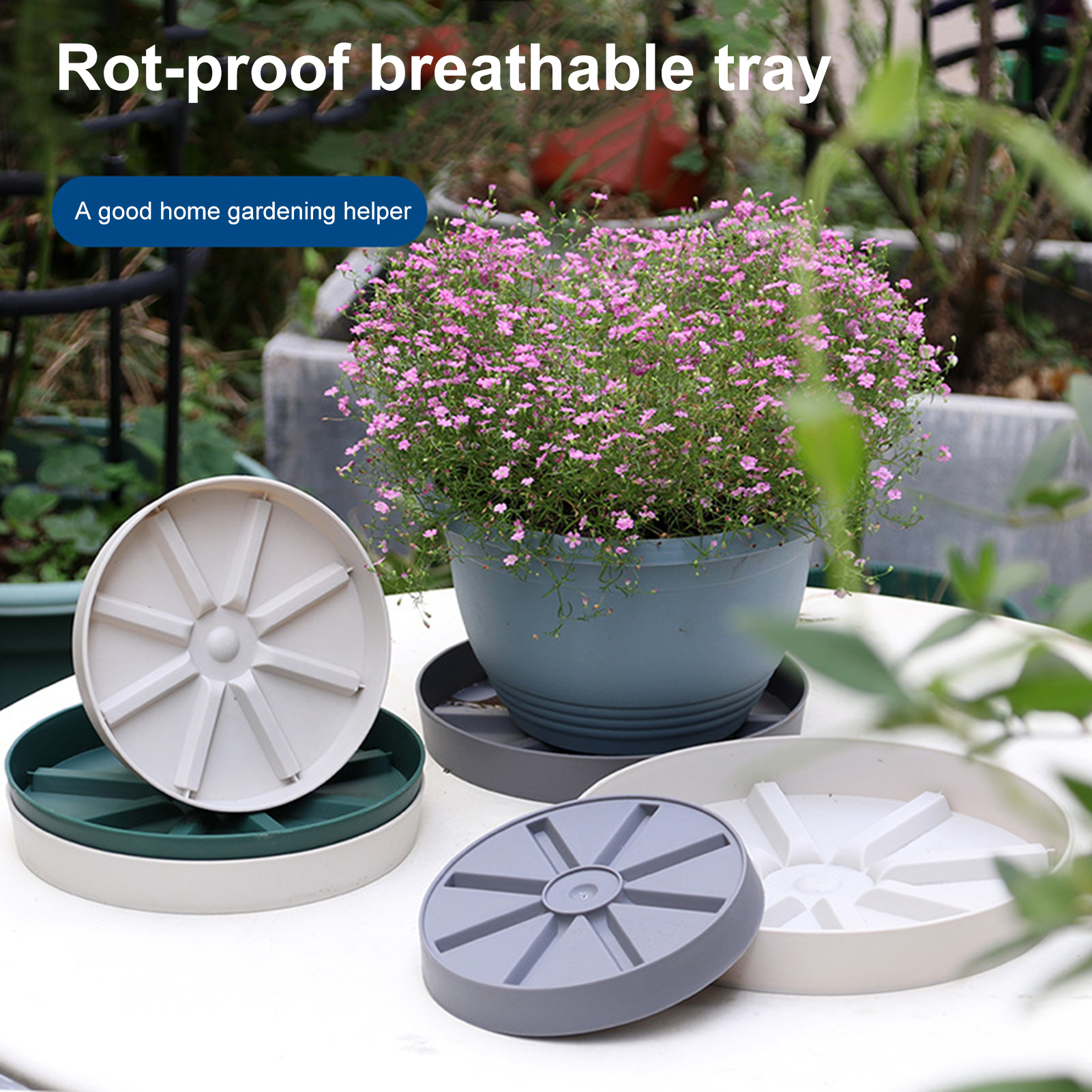 Thickening Flower Pot Tray - Ventilation, Strong Load-bearing ...