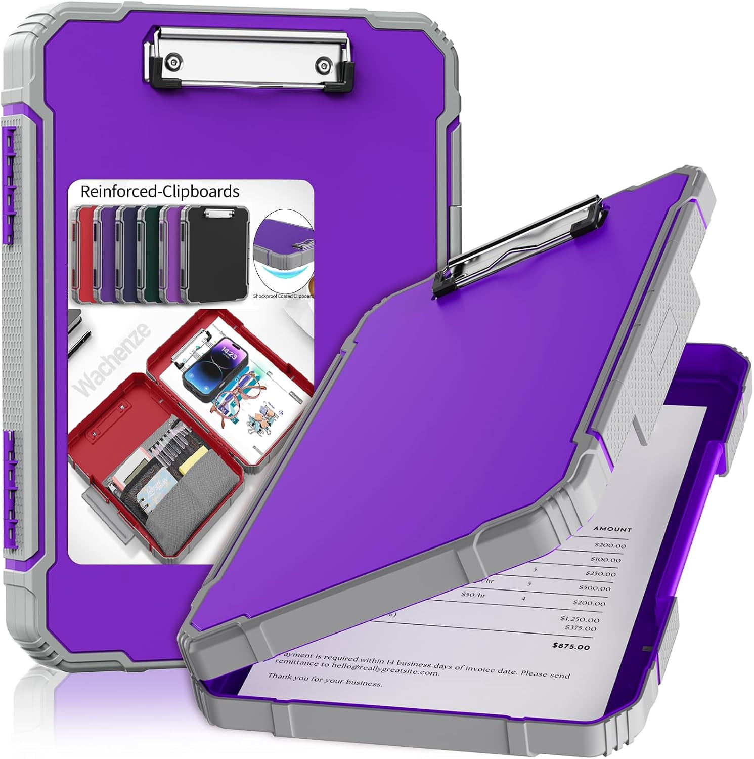 Thicker Clipboard with Storage, Internal Pen Pouch Included, A4 ...