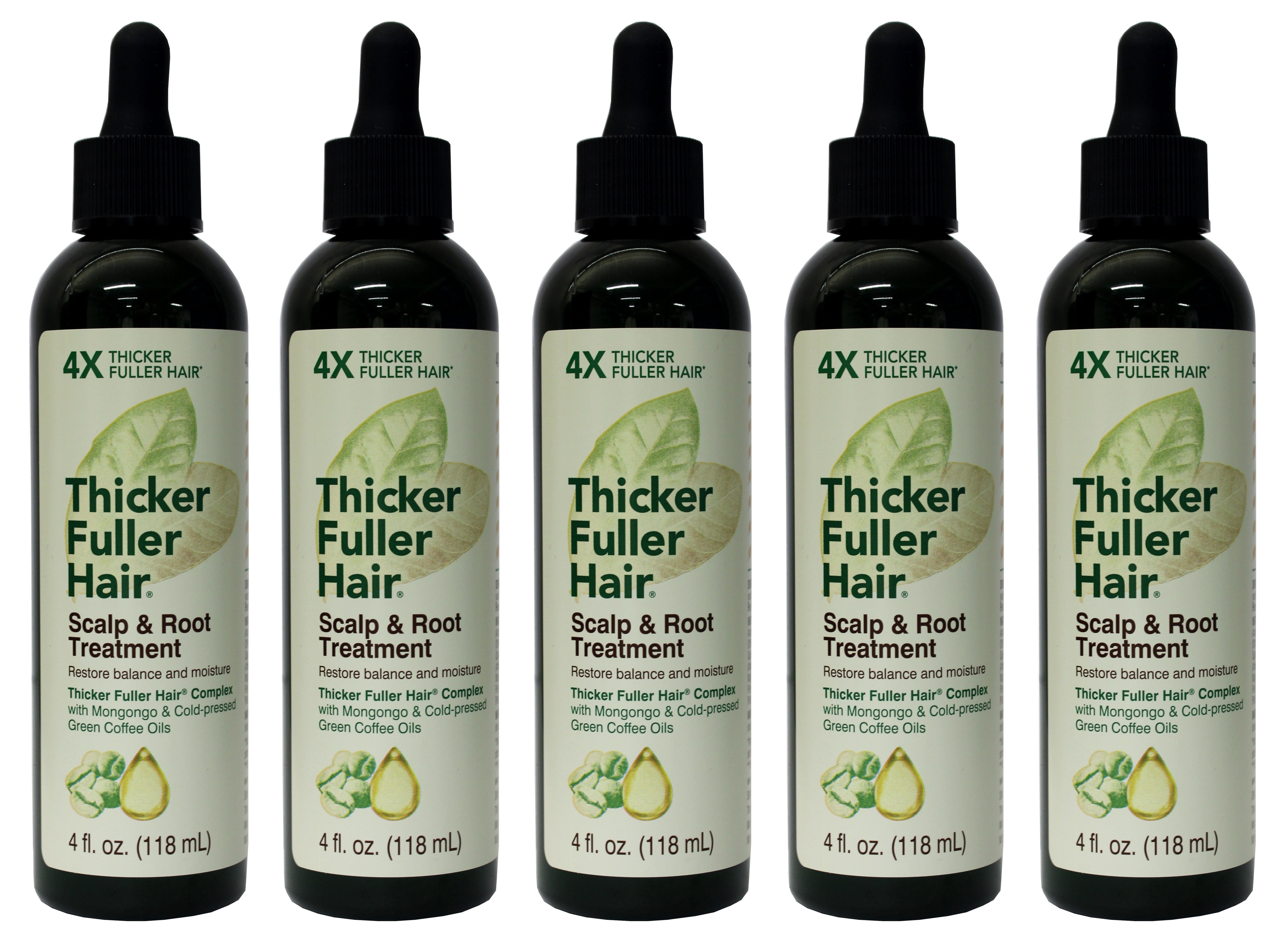 Thicker Fuller Hair Scalp and Root Treatment, 4 fl oz (5 Pack ...
