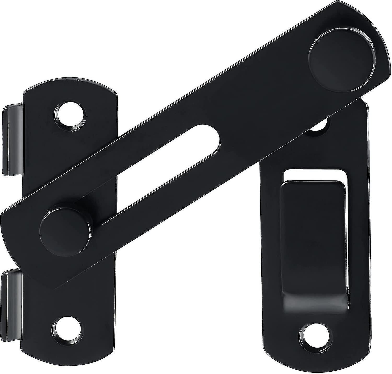 Thicker Gate Lock Black Door Latch Small Gate Bolt Sliding Door Lock ...