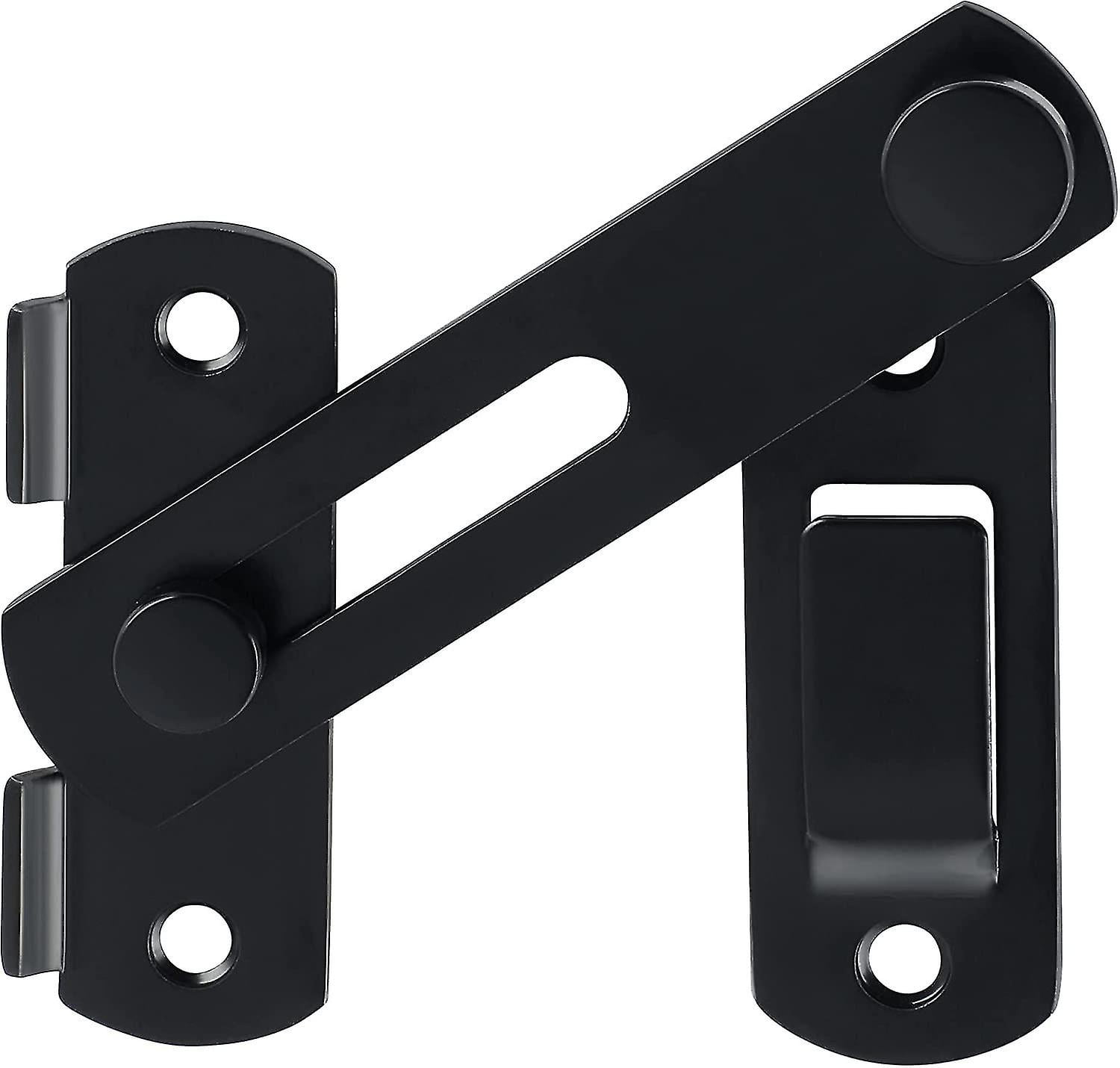 Thicker Gate Lock Black Door Latch Small Gate Bolt Sliding Door Lock ...
