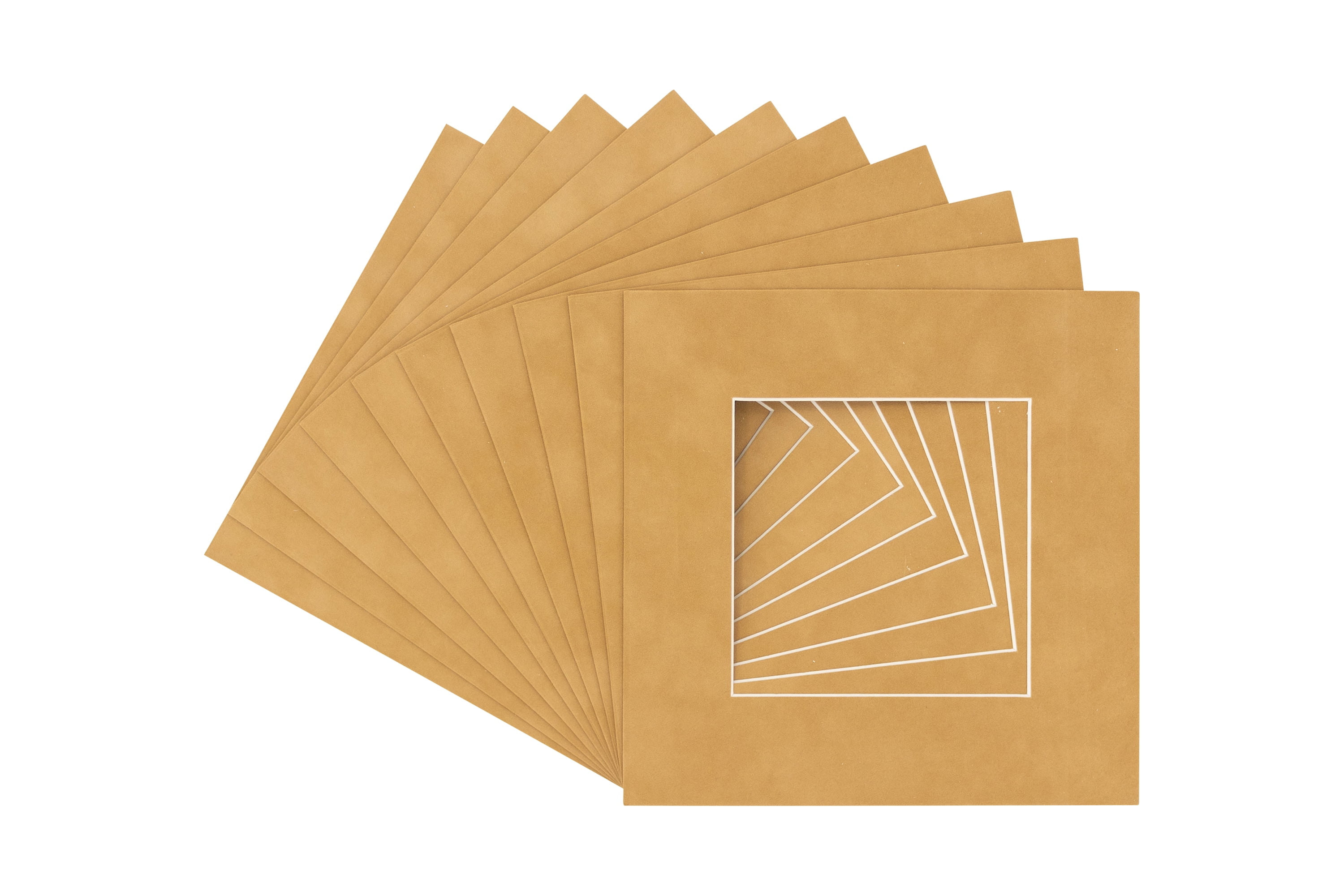 Thicket Suede Acid Free 11x17 Picture Frame Mats with White Core Bevel ...