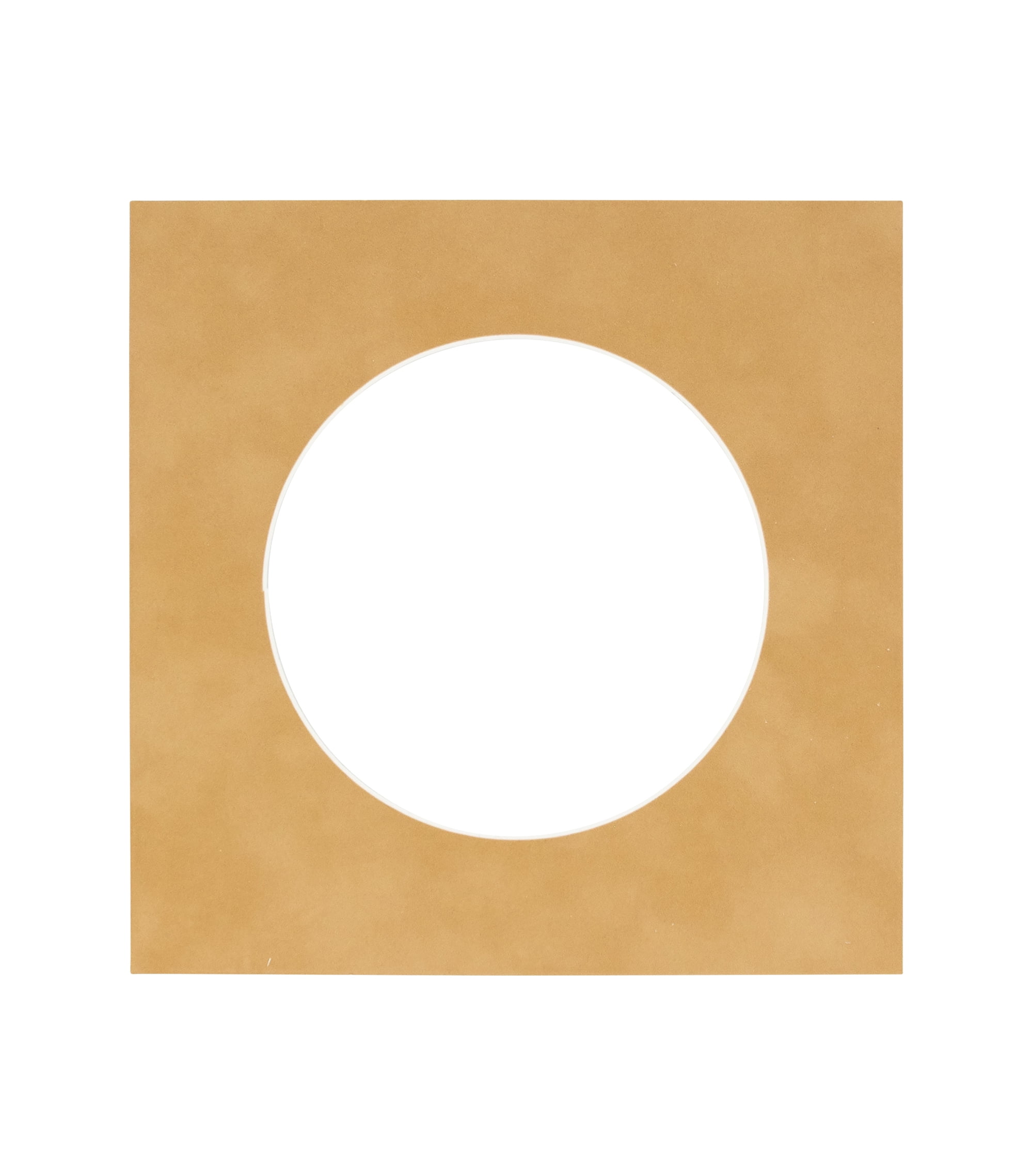Thicket Suede Acid Free 7x7 Cirlce Picture Frame Mat with White Core ...