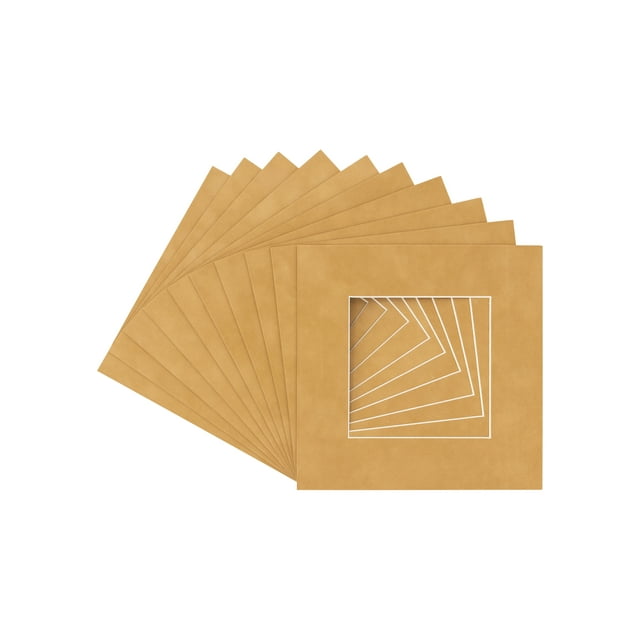 Thicket Suede Acid Free 7x7 Square Picture Frame Mat with White Core ...