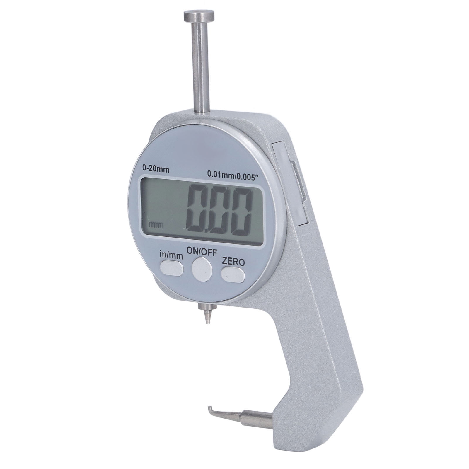 Thickness Gauge 0‑20MM Range Digital Display, Curved Tip Mini Thickness ...