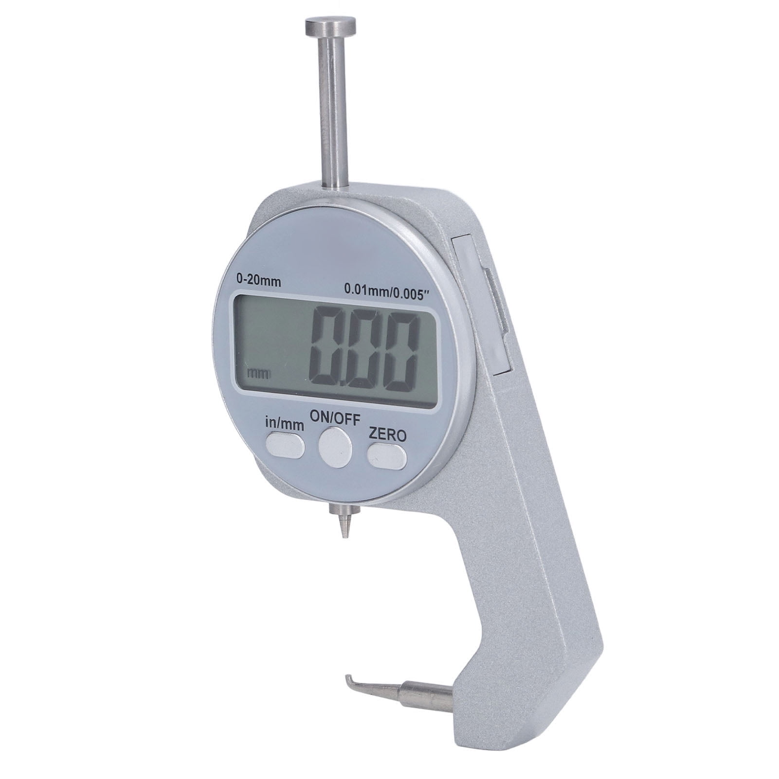 Thickness Gauge 0‑20MM Range Digital Display, Curved Tip Mini Thickness ...