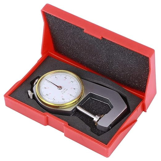 Thickness Gauge Round Thickness Tester Dial Indicator Portable ...