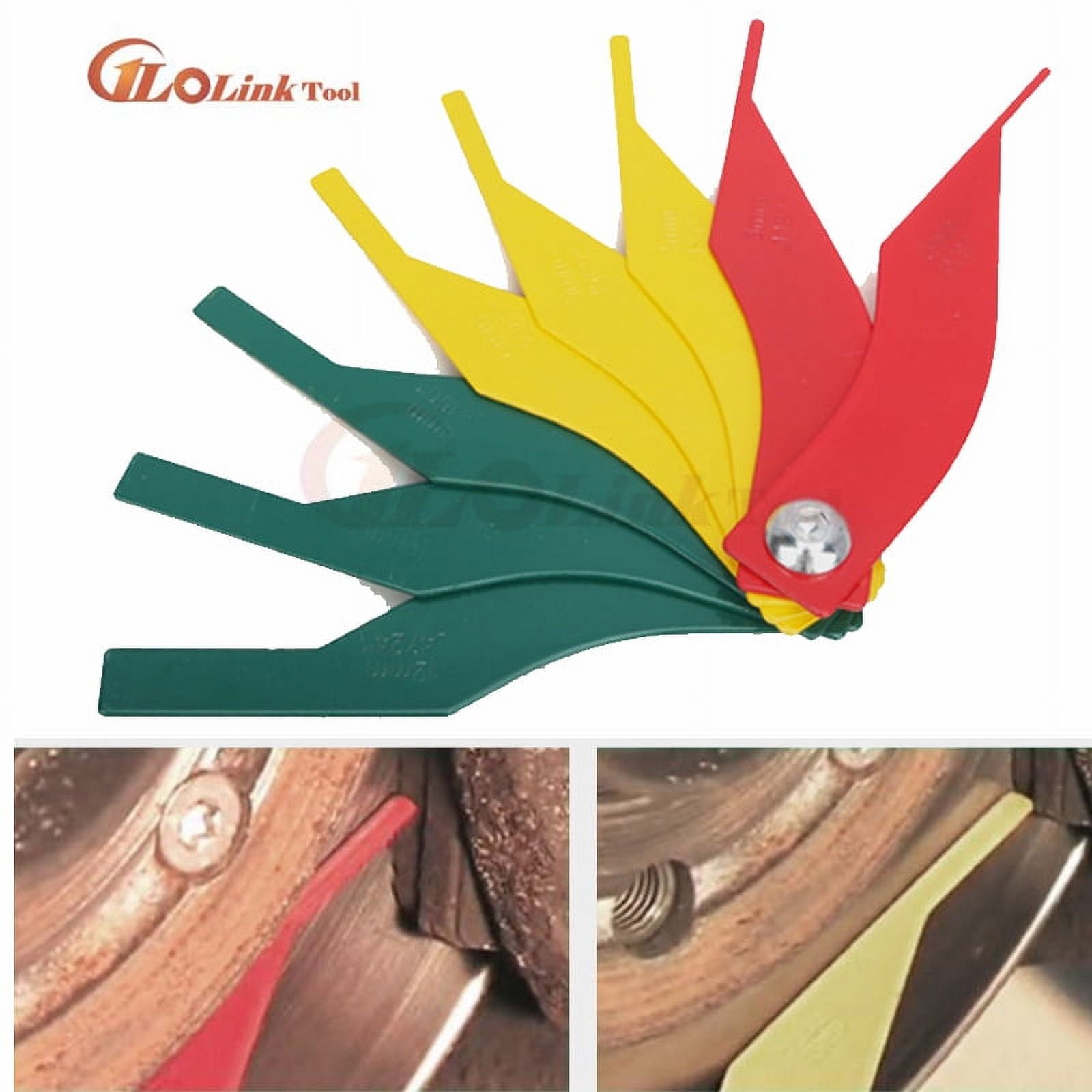 Color-coded Brake Scale Brake Pad Wear Checker - Handy Feeler Gauge ...