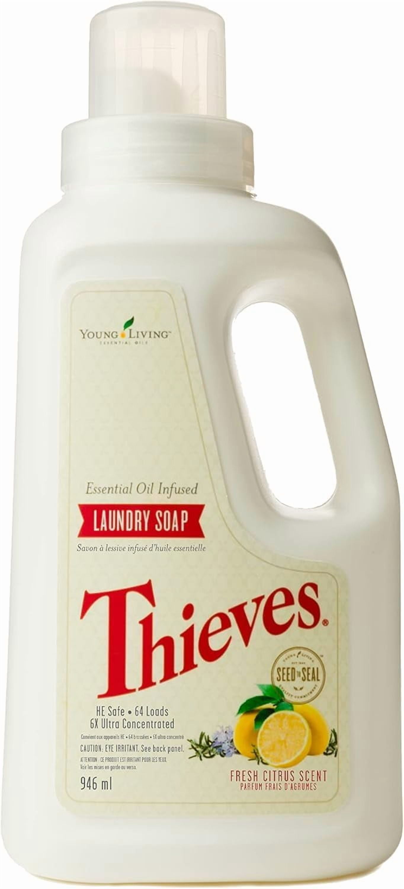 Thieves Ultra Concentrated Laundry Soap - Potent and Plant Based - 32 ...