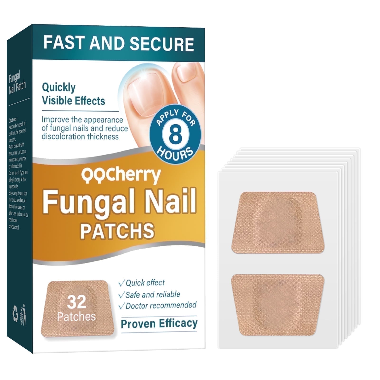 Toenail Fungus Treatment Extra Strength, Fungal Nail Patches, 8-Hour ...