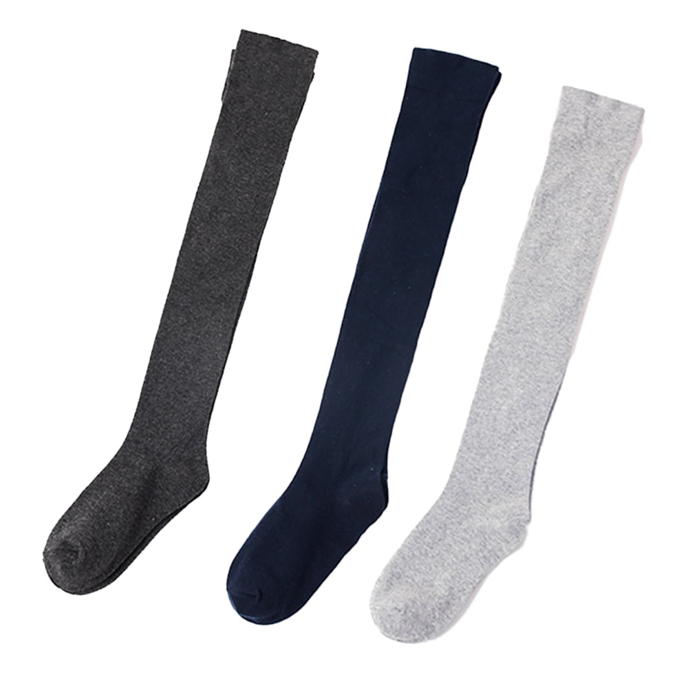 Thigh High Socks Cotton Striped Over the Knee Socks Long Knee High ...