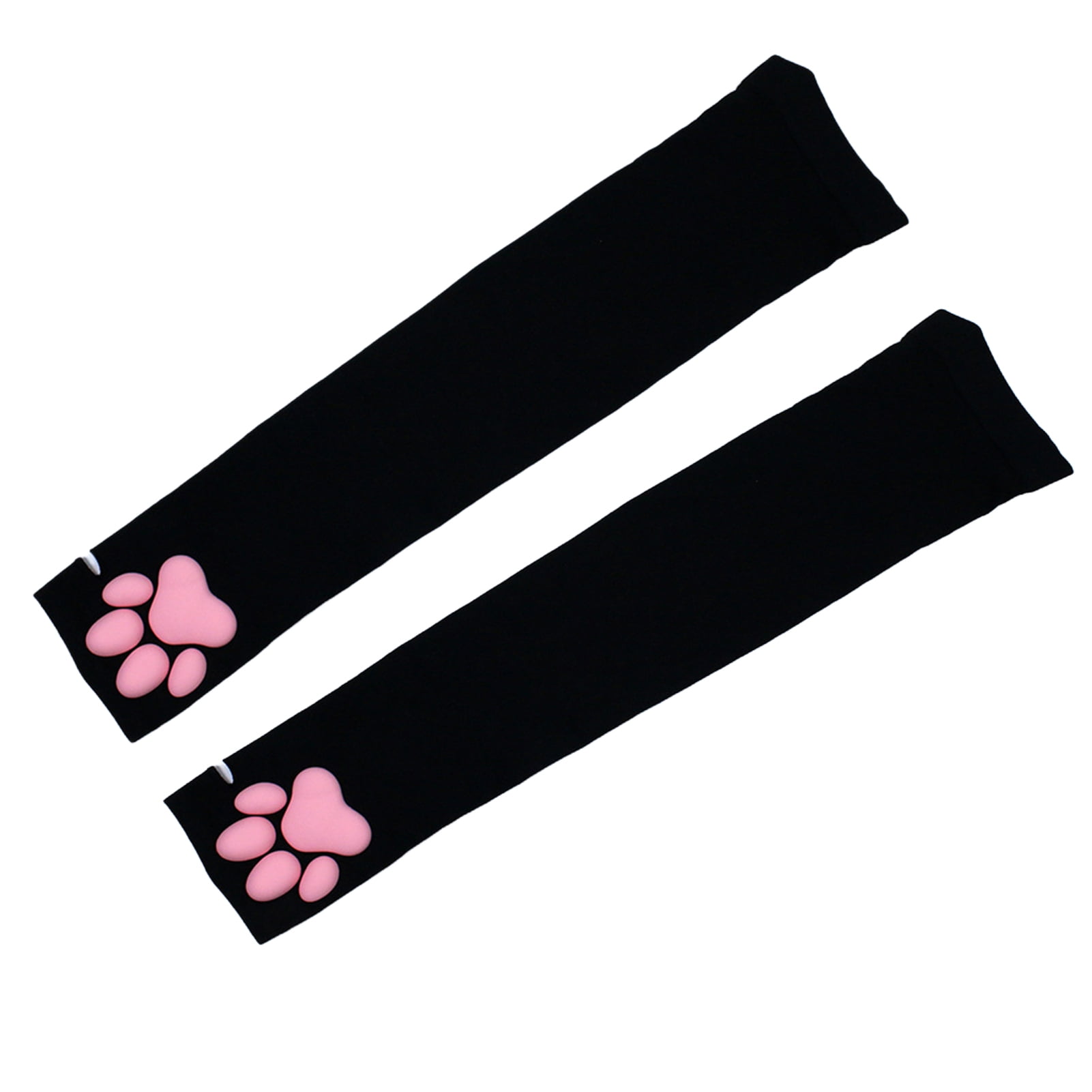 Thigh High Socks with Silicone Grips Cat Paw Thigh High Socks for Women ...