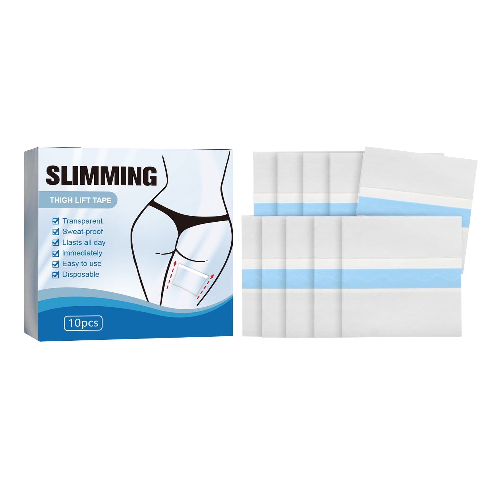 Thigh Lift Tape - Instant Sculpting Tape for Legs & Thighs, Anti ...