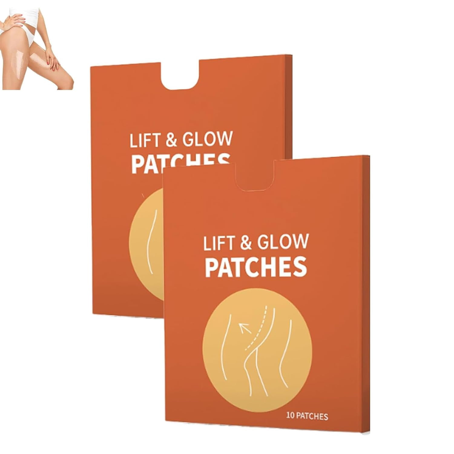 Thigh Lift Tape, Lift and Glow Patches , Transparent Anti-Chafing Skin ...