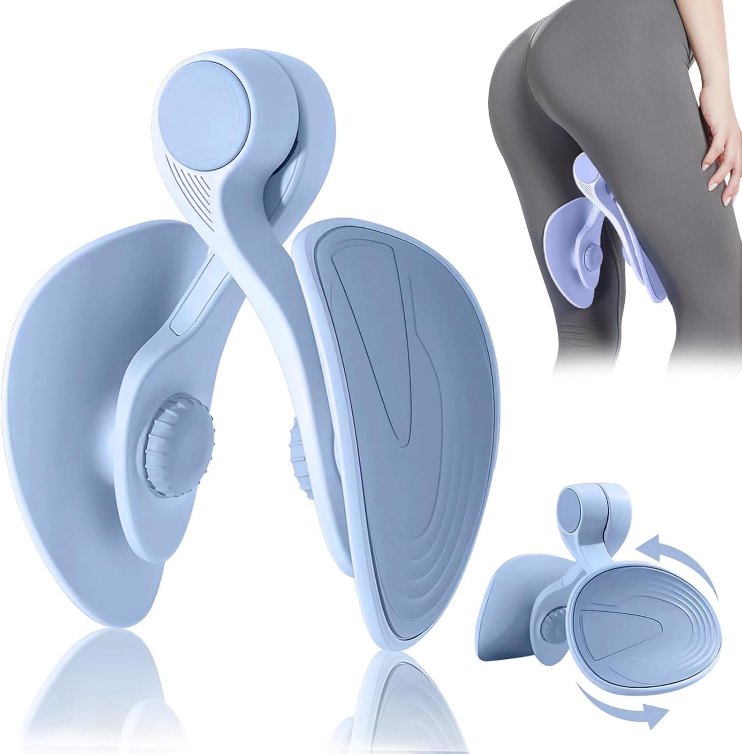Thigh Master Hip Trainer Kegel Exerciser, Pelvic Floor Trainer for Postpartum Rehabilitation ...