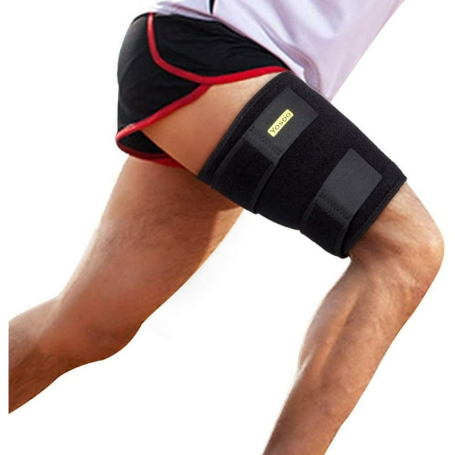 Support Sleeve - Compression Hamstring Wrap with Anti-Slip Silicone ...