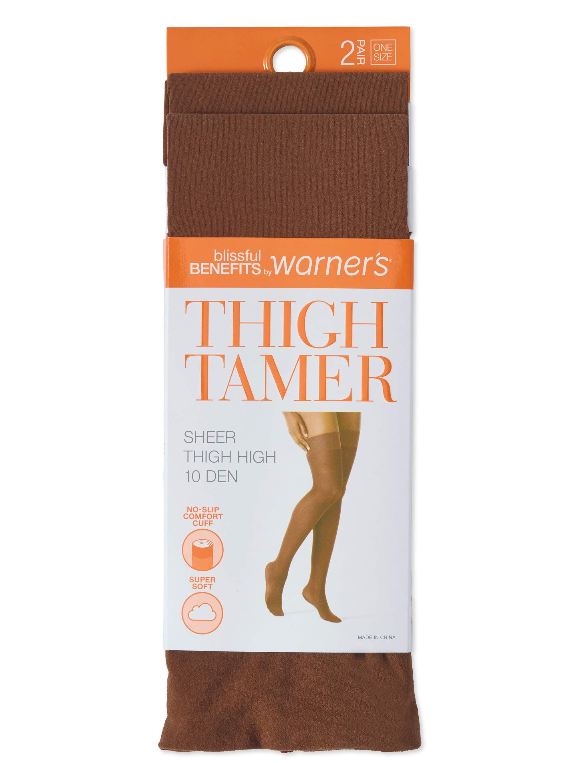 Thigh Tamers - Sheer Thigh High Stockings, 2 Pack - Walmart.com