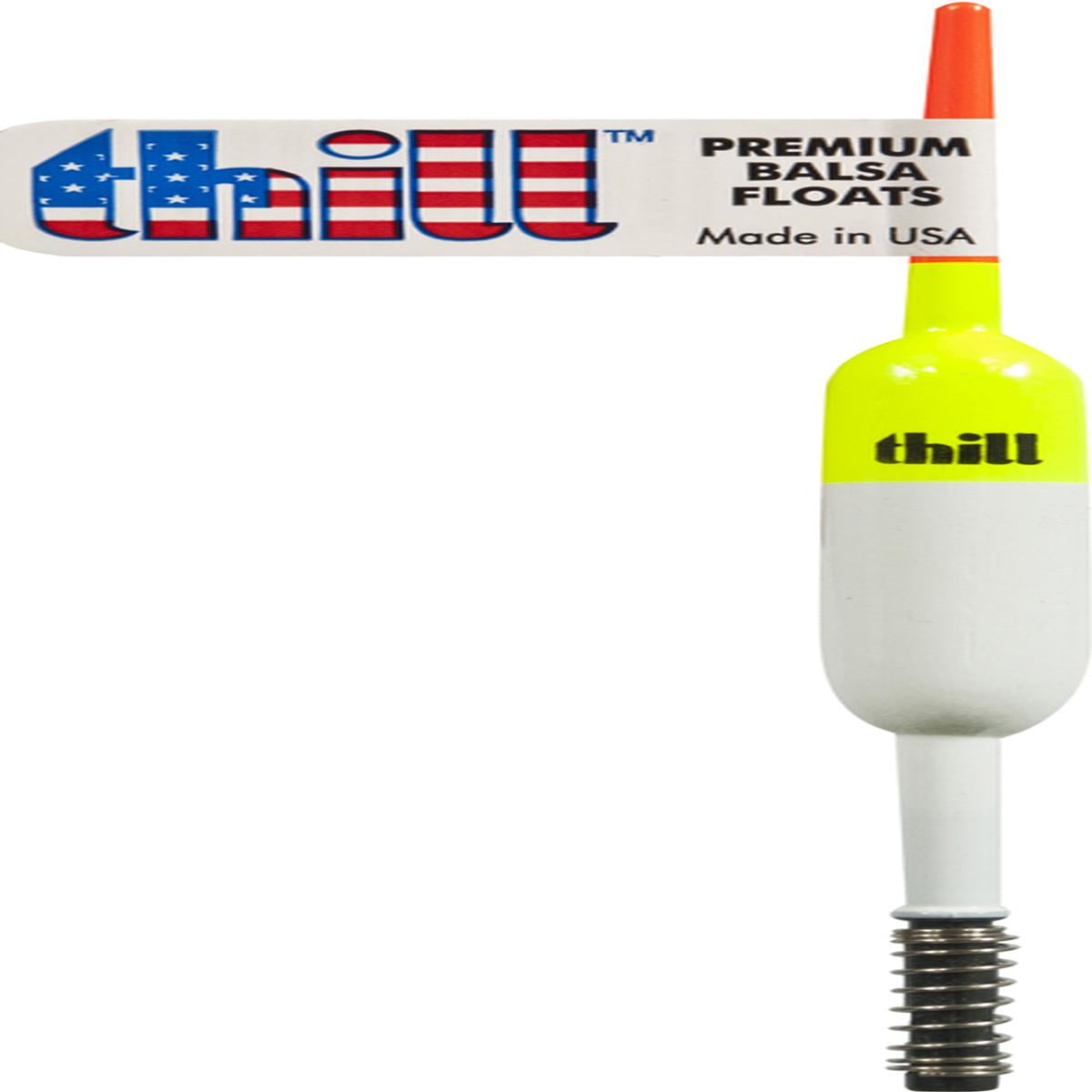 Thill 1/2'' Pencil Spring Slip Fishing Floats Balsa High-Visibility 5.5 ...