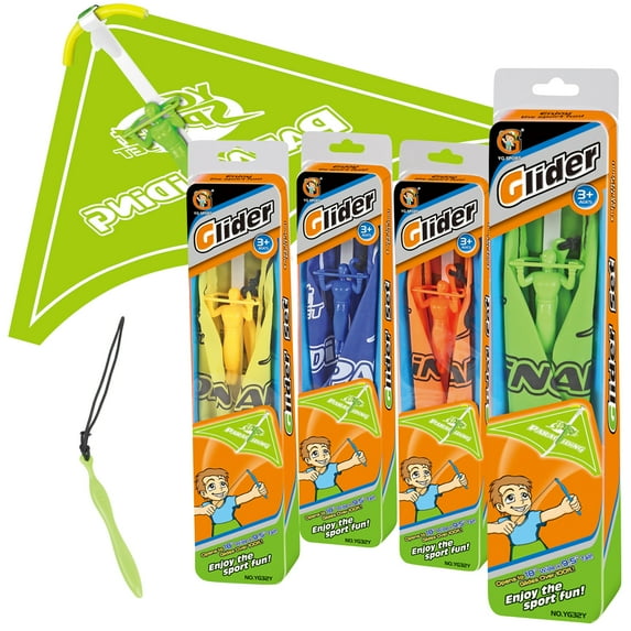 Flight Line: Glider - 4pk Multicolor Paragliders Toy Set, High-Flying ...