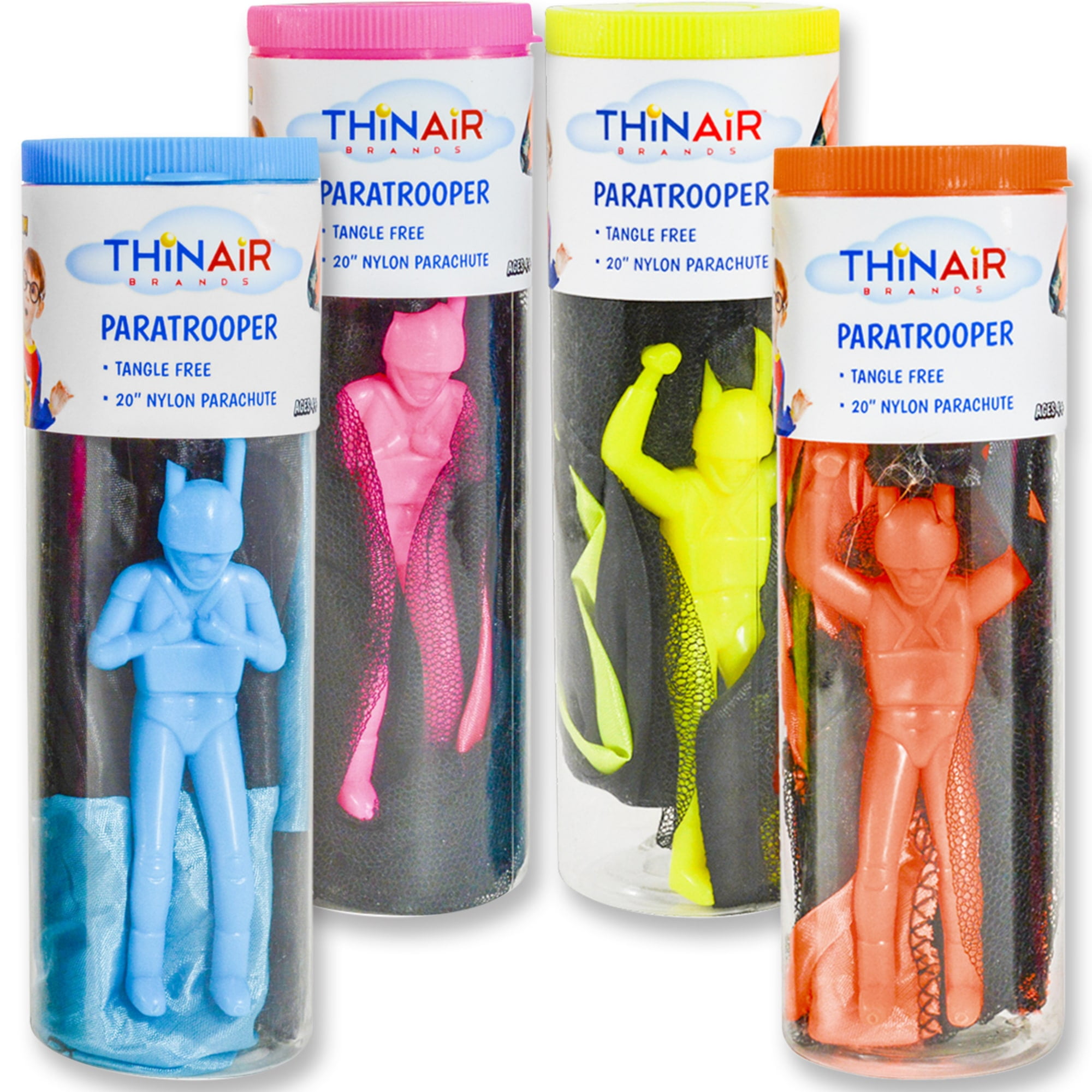 Flight Line Toys, Paratrooper, 4pk, 20" Nylon Parachute - Walmart.com