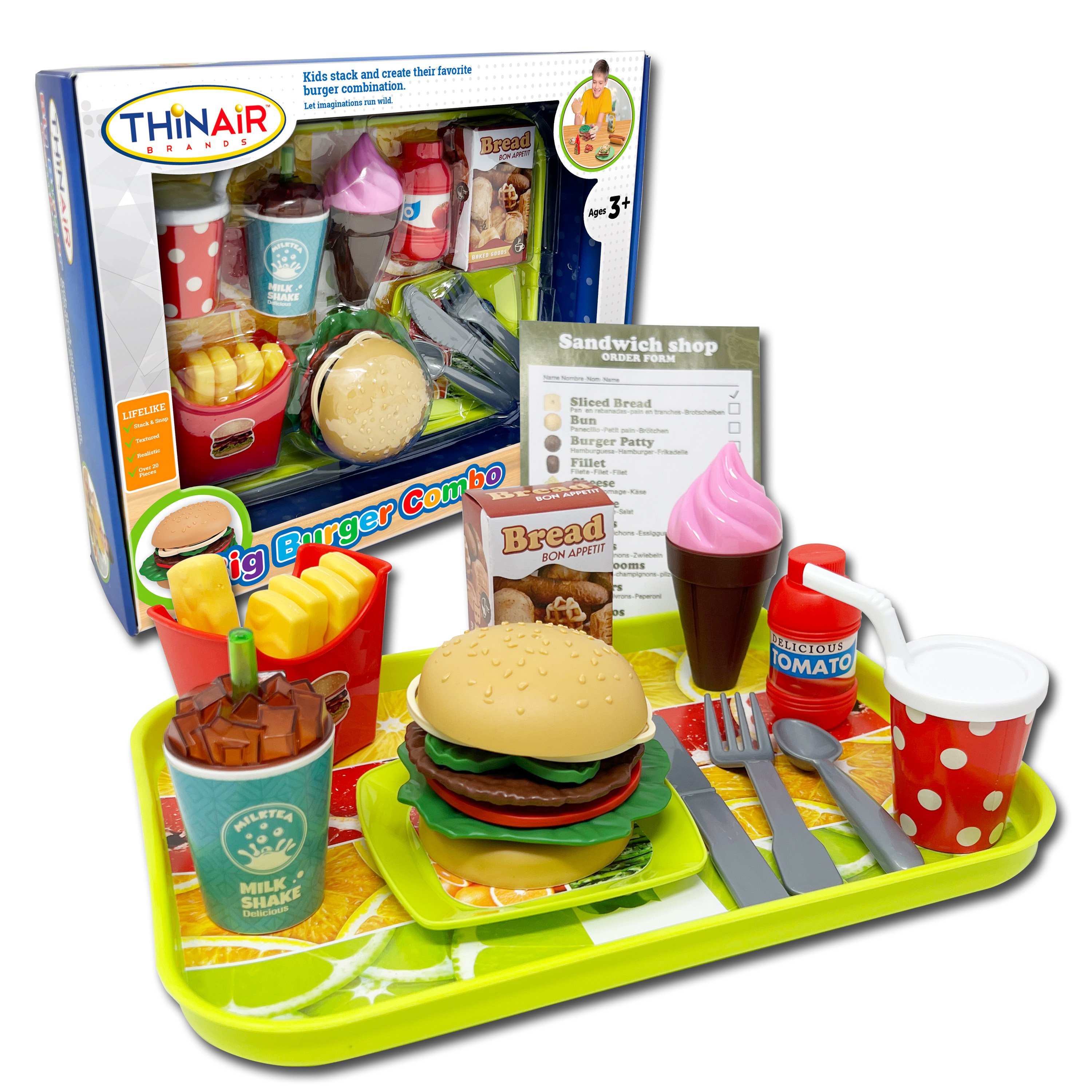 Kid Connection 100-Piece Play Food Set - Walmart.com