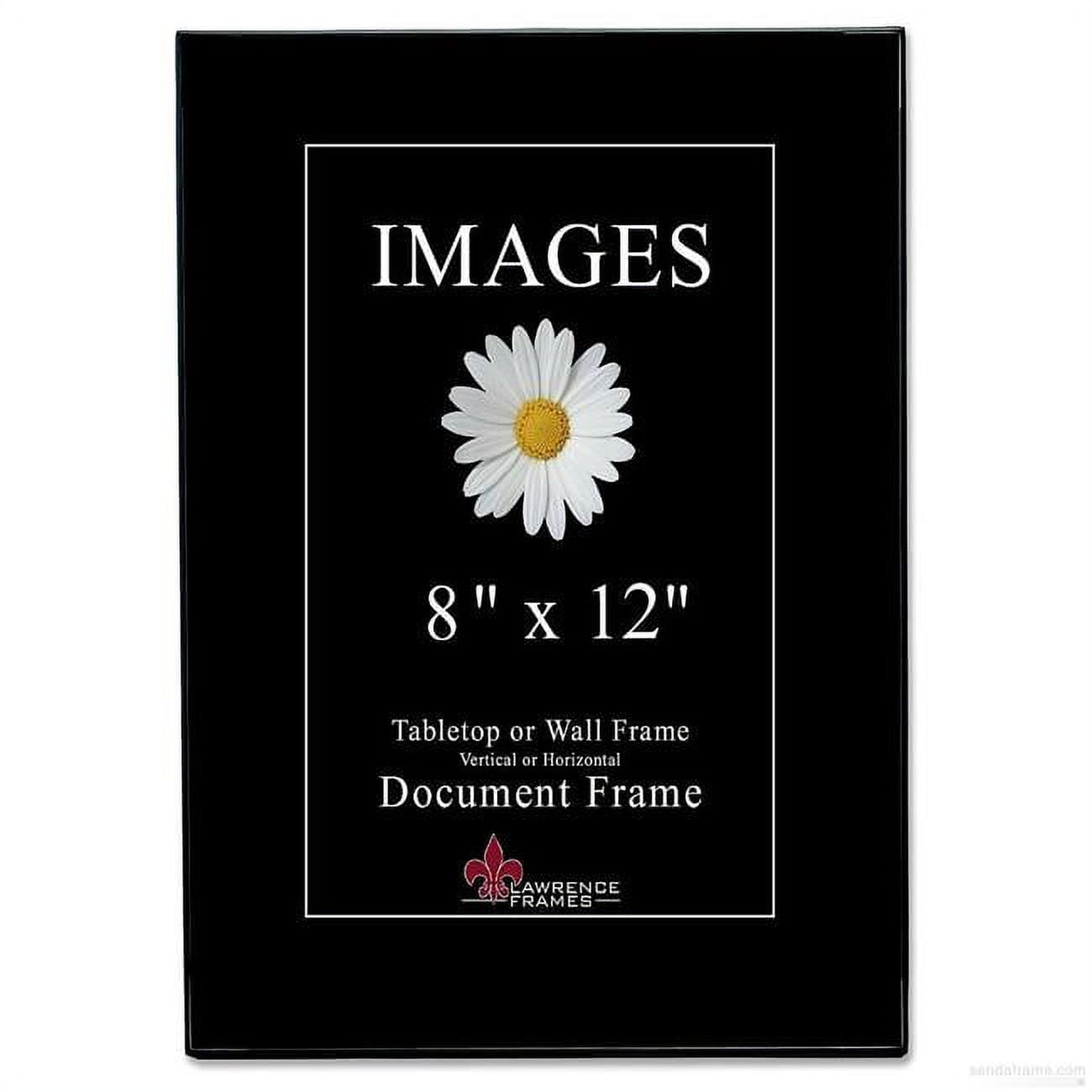Thin Black Line 8x12 document frame by Lawrence Frames - 8x12 - Walmart.com