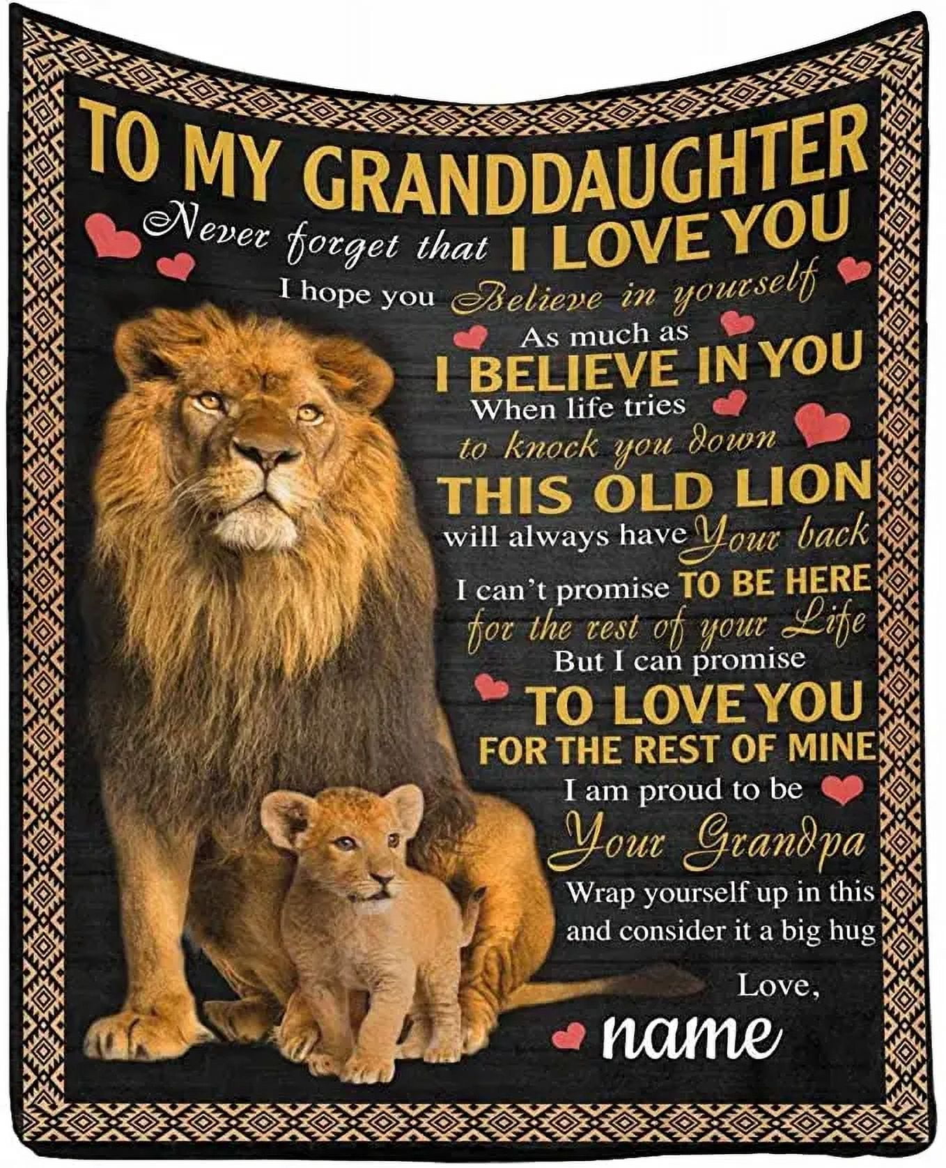 Thin Blanket To My Granddaughter Para Mi Nieta-Fleece Blanket Throw ...