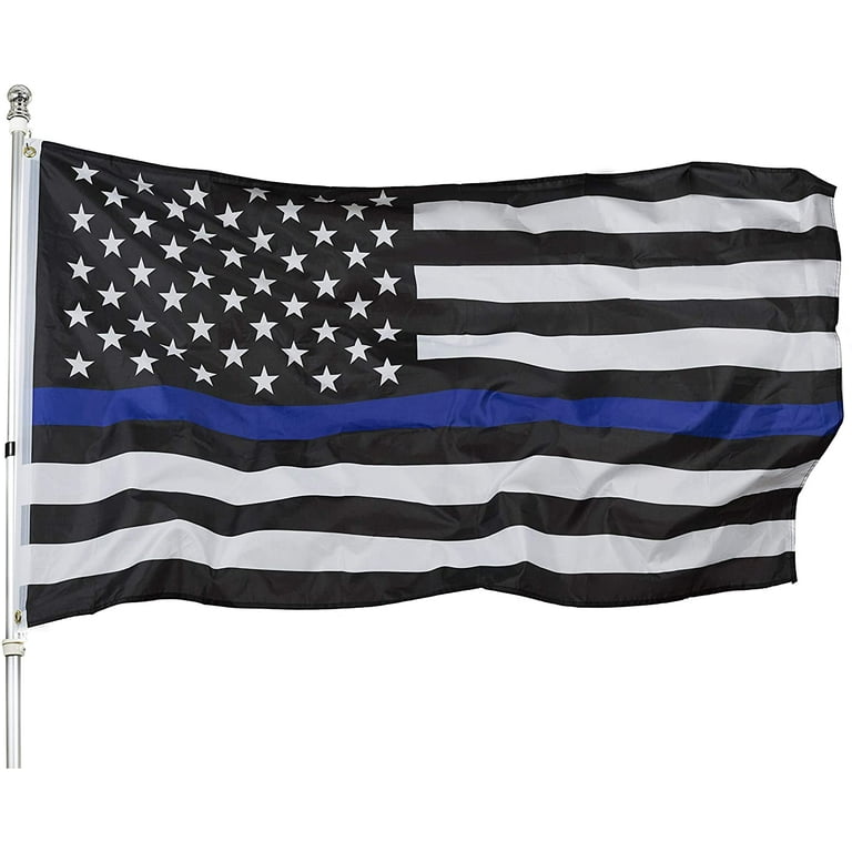 Law Enforcement American Flag Amazon.com : Thin Blue Line USA Flag 3x5