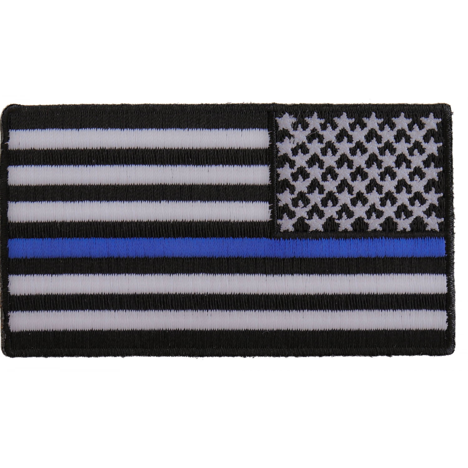 Thin Blue Line American Flag Reversed Patch - Walmart.com