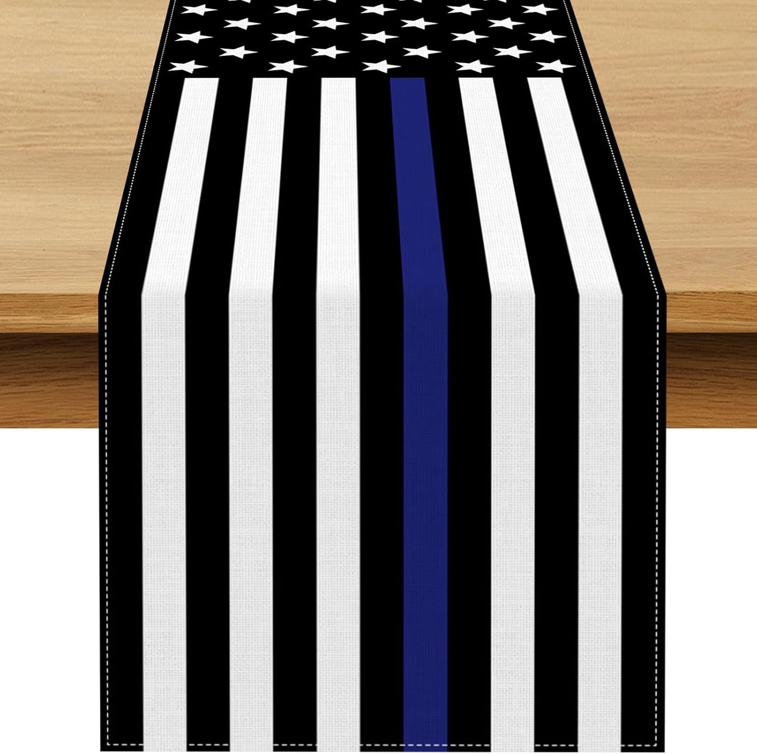 Thin Blue Line American Police Table Runner USA Police Theme Party ...