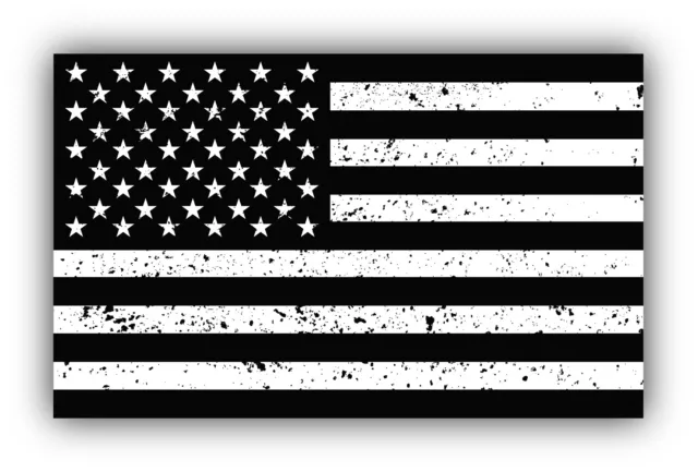 Thin Blue Line American Usa Tactical Military Flag Sticker Bumper Decal ...