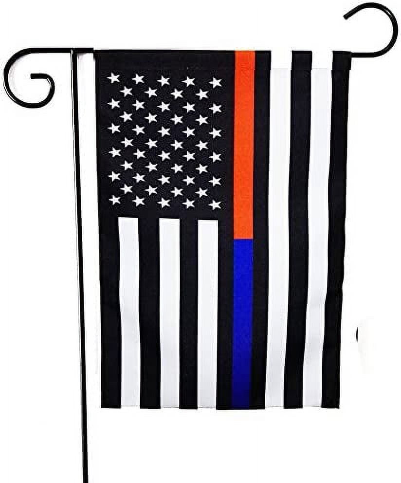 Thin Blue Line And Thin Red Line Flag Garden Flag Made By Oxford ...