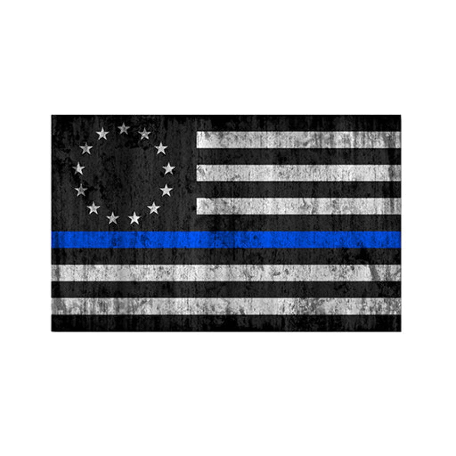 Thin Blue Line Betsy Ross Flag Magnet - Walmart.com