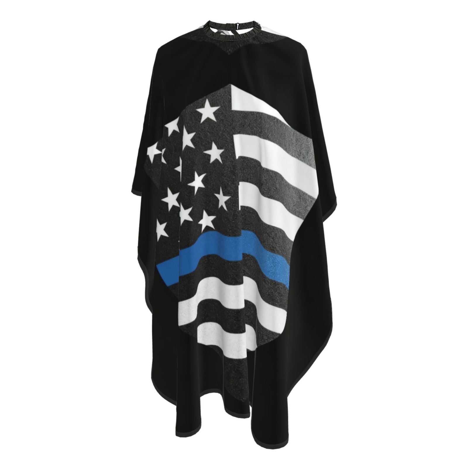 Thin Blue Line Black Flag Barber Cape 66"x55" Salon Hair Cutting ...