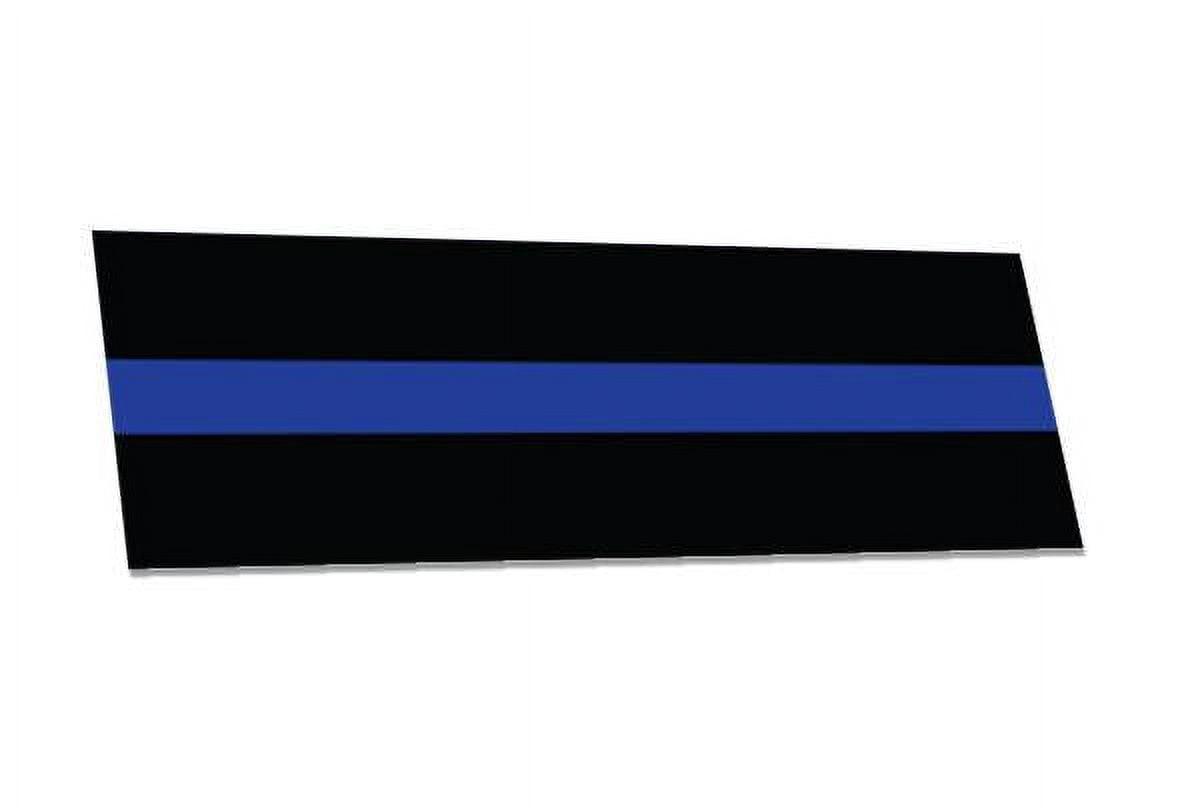 Thin Blue Line Bumper Sticker - 3.5 x 11 Inches - Walmart.com