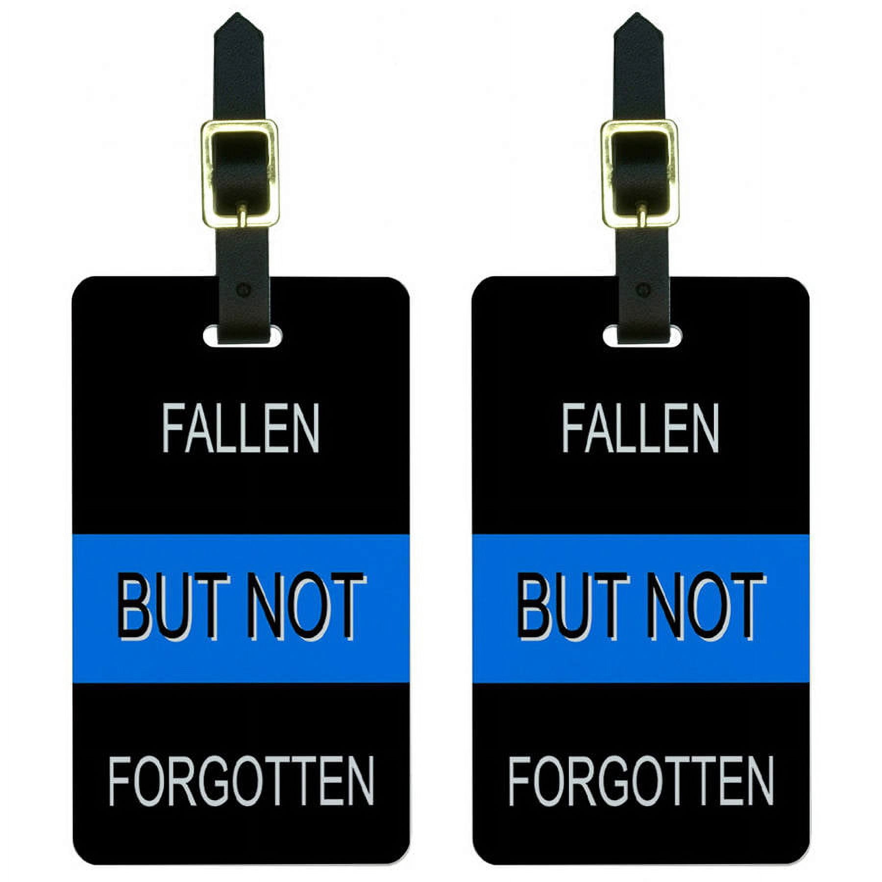 Thin Blue Line Fallen But Not Forgotten Police Policemen Luggage Tags ...
