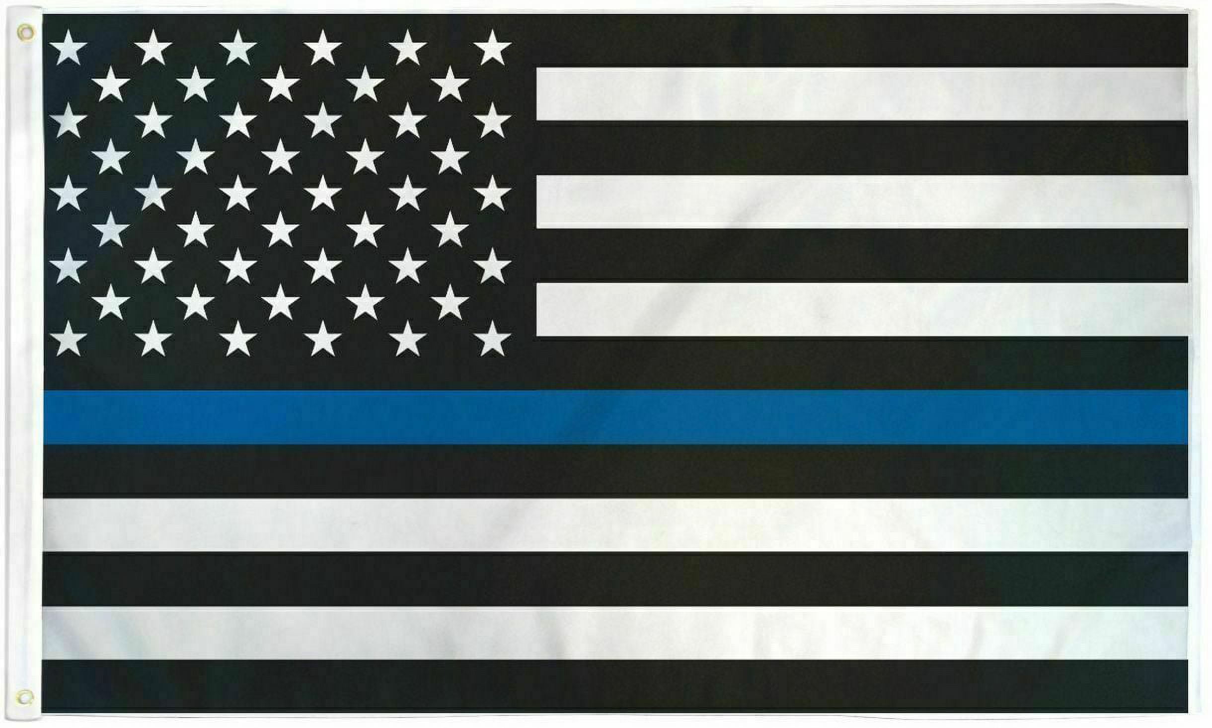 Thin Blue Line Flag 2x3ft Support Police Blue Lives Matter Support ...