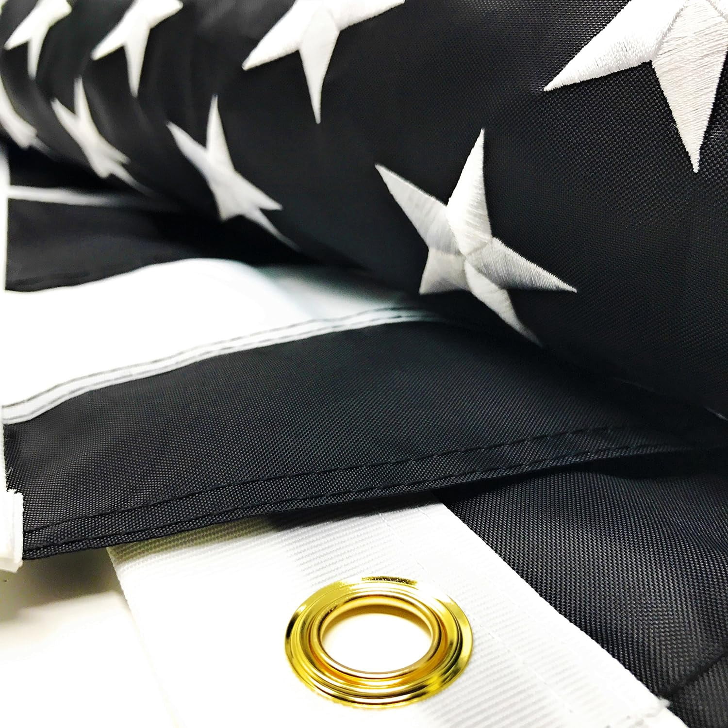 Thin Blue Line Flag: 3x5 ft with Embroidered Stars - Sewn Stripes ...