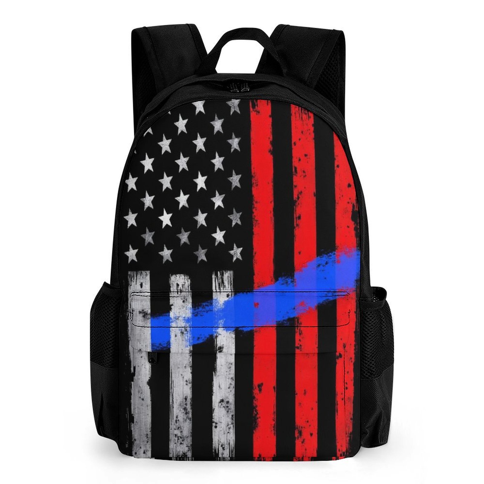 Thin Blue Line Flag Backpack Back to Bag Sport Daypack Light Traveling ...