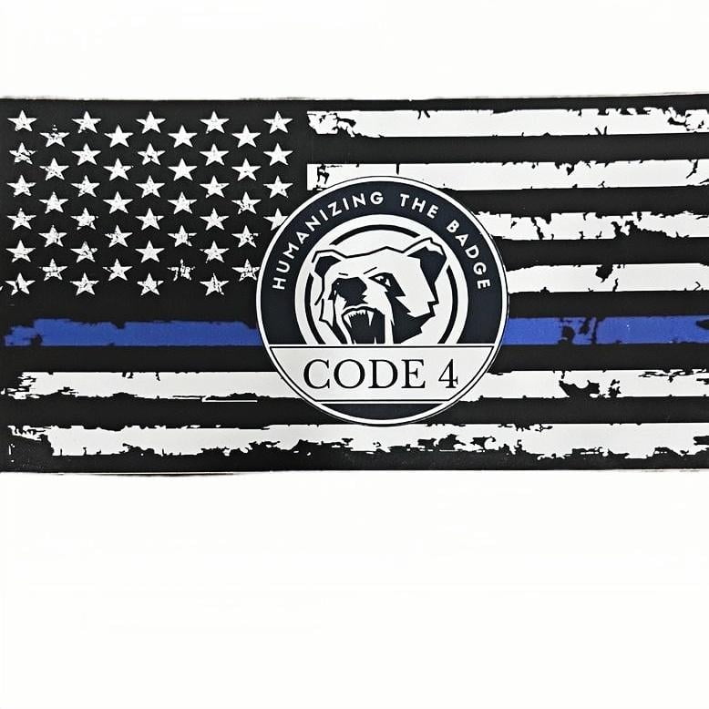 Thin Blue Line Flag Car Decal - Police Support Stickers for Cars ...