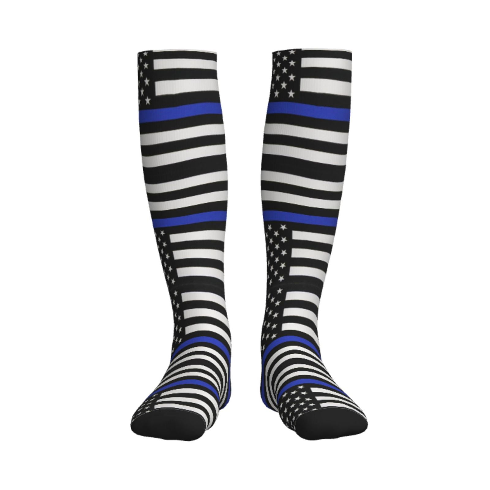 Thin Blue Line Flag Compression Socks for Women Men Circulation ...