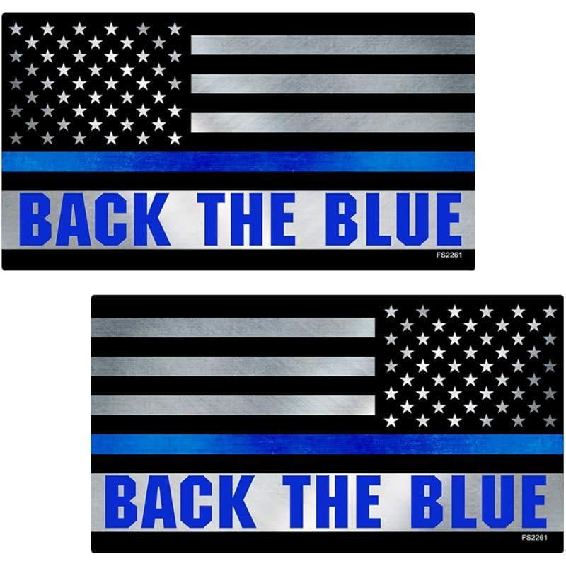 Thin Blue Line Flag Decal Tattered Thin Blue Line Sticker Support Law ...